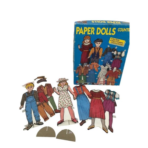 Waddle We Doo | Toys | Vintage 991 Box Of Paper Dolls Country Waddle We ...